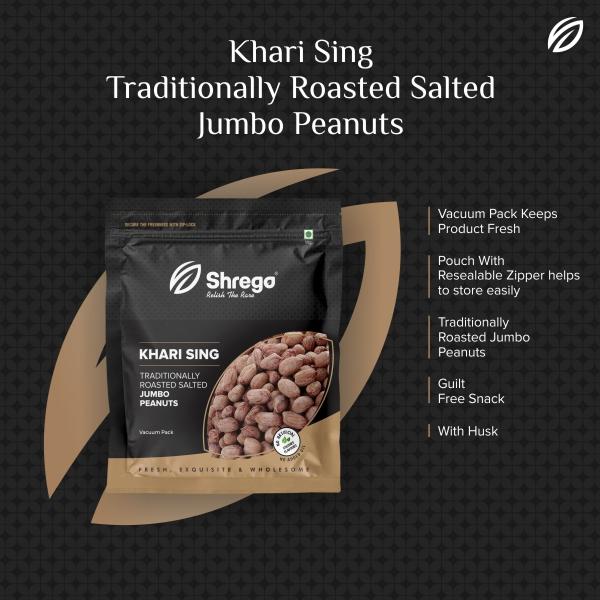 Shrego Khari Sing Traditionally Roasted Salted Jumbo Peanuts 360G ...