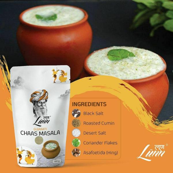 Lunn Gujarati Chaas Masala;Punjabi Chaas Masala & South Indian Chaas ...