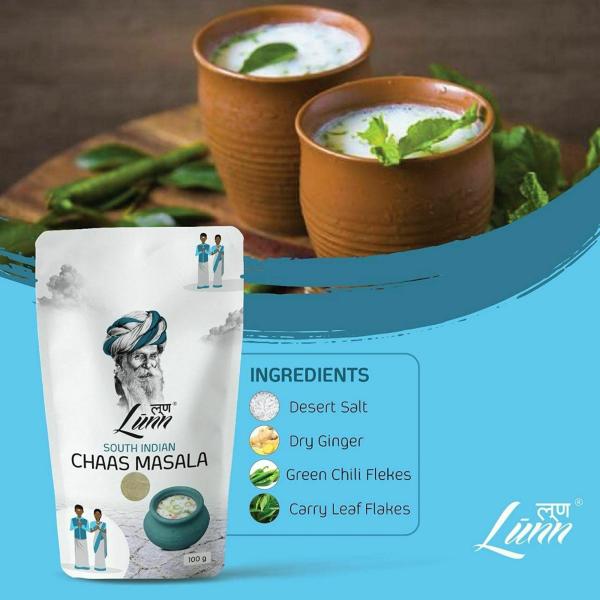 Lunn Gujarati Chaas Masala;Punjabi Chaas Masala & South Indian Chaas ...