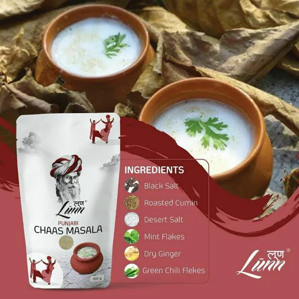 Lunn Gujarati Chaas Masala;Punjabi Chaas Masala & South Indian Chaas ...