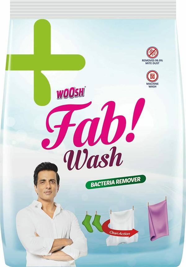 WOOSH Fab Wash Fabric Detergent Powder 1 Kg (Free Fab Wash Liquid ...