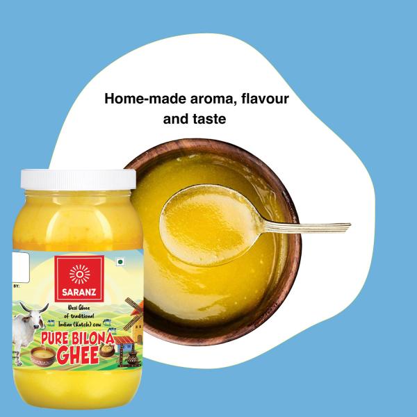 SARANZ Cow Ghee Bilona 100% Pure and Natural Chemical-Free Pure Ghee ...