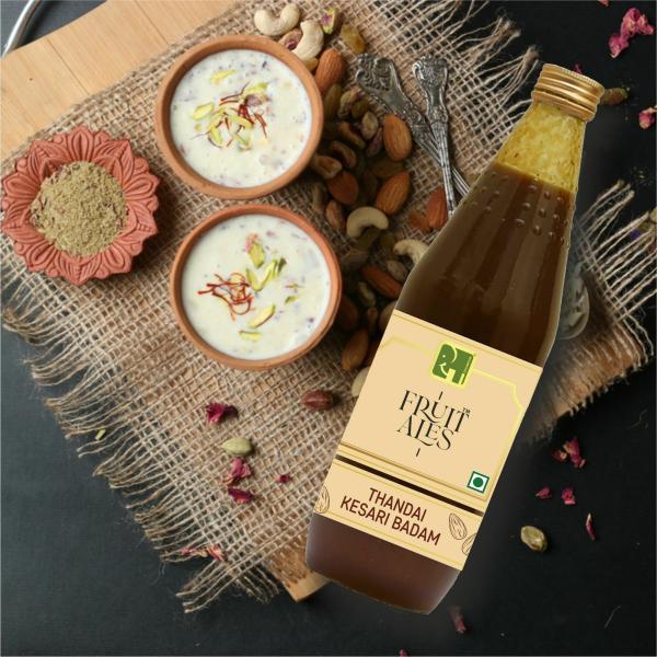 Dhampur Green Thandai Kesari Badam Dry Fruits Sharbat Syrup, 750ml ...