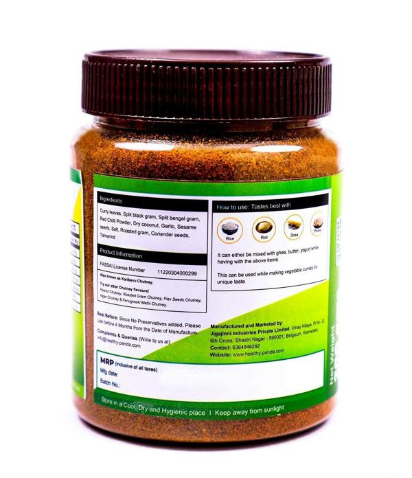 Healthy Panda Curry Leaves Chutney Powder - 250 g - JioMart