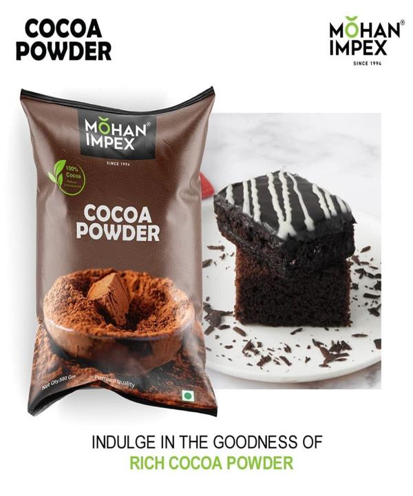 Mohan Impex 500 g Cocoa Powder For Drinking and Baking (pack of 2) |2 x ...