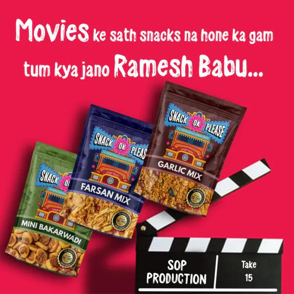 Snack Ok Please - 3-In-1 Special Movie Night Combo - Mini Bakarwadi ...
