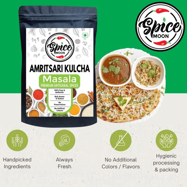 SPICE MOON Amritsari Kulcha Masala| Spice Powder and Masala - 500gm ...