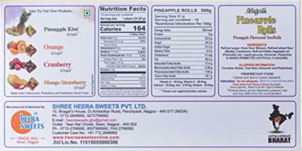 Bhagats Heera Sweets Delicious Son Roll with Almonds and Pistachio ...