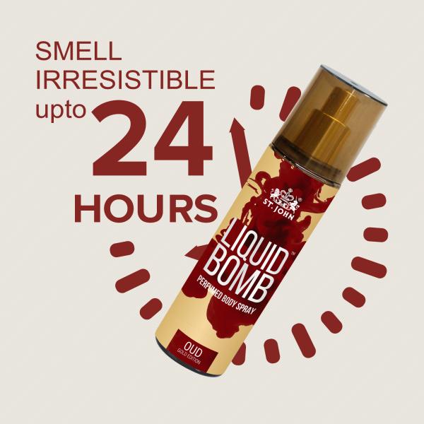St.John Deo Liquid Bomb Gold Edition Oud Perfume Deodorant Spray for ...