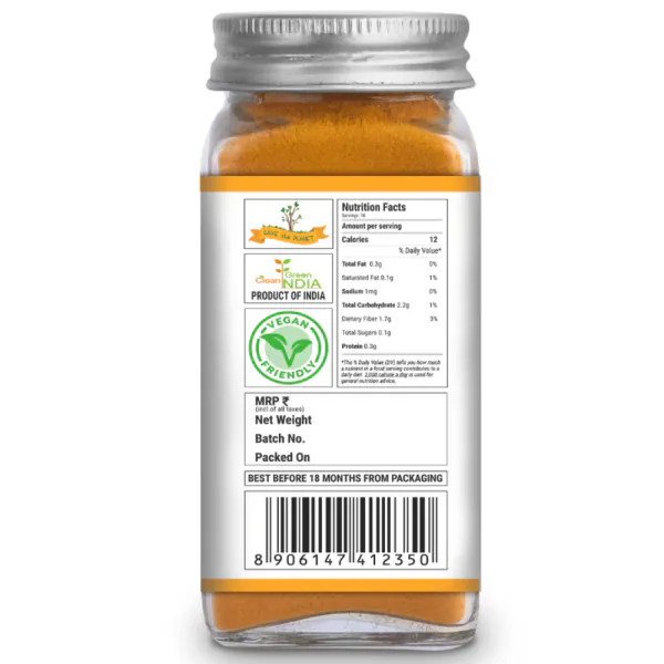 Dawn Lee High Curcumin Turmeric (Haldi) Powder 50 Gm (Bottle) Lakadong ...