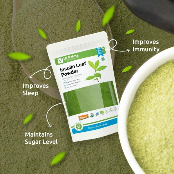 Vi Prime Health & Beauty Insulin Leaf Powder for Diabetic|Pure insulin ...