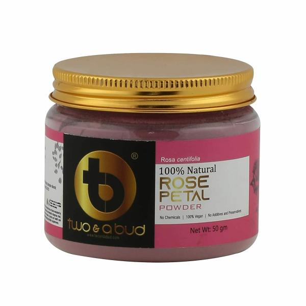 Two & A Bud 100% Natural Rose Petal Powder | Rosa centifolia | 50 g ...