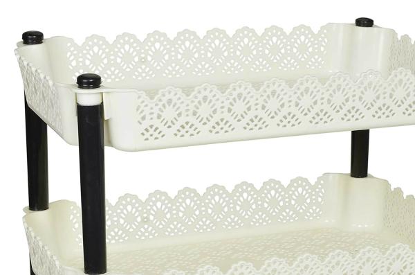 Aristo White Plastic Storage Rack 4 Shelfs - JioMart