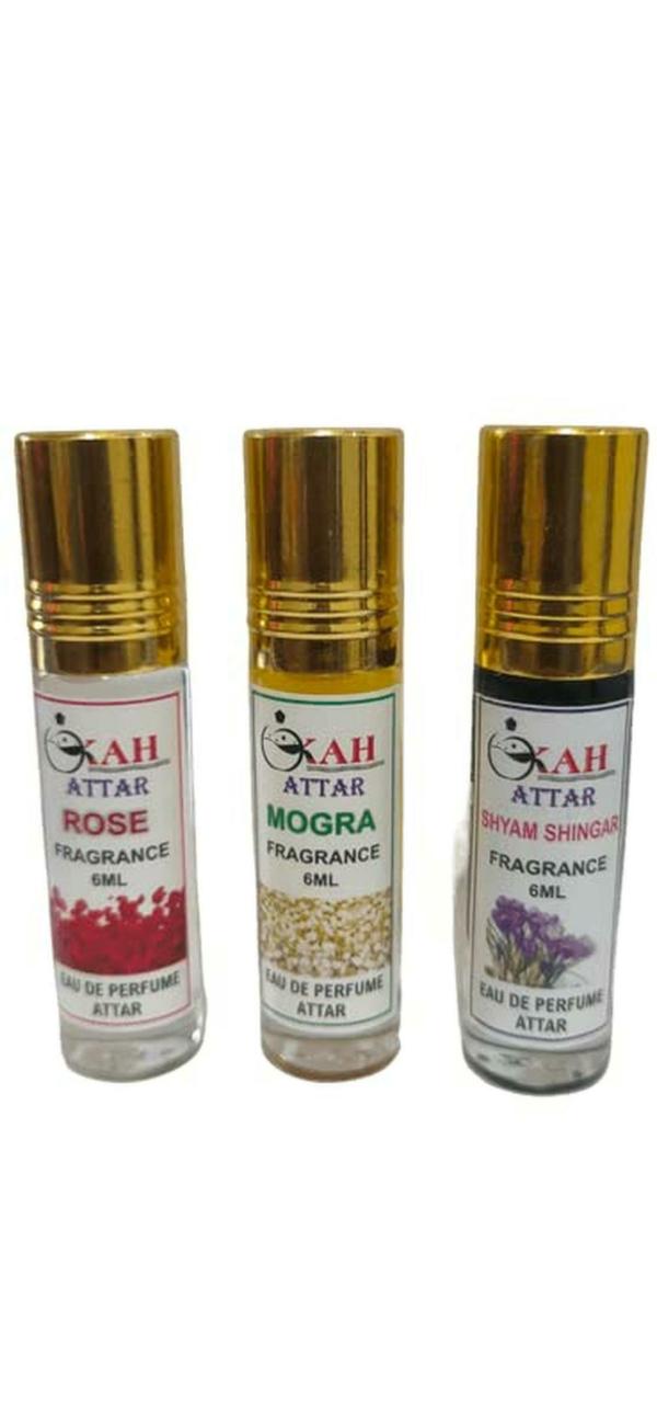 KAH ATTAR Rose, Mogra and Shyam Shingar Attar 6 ml Each - JioMart