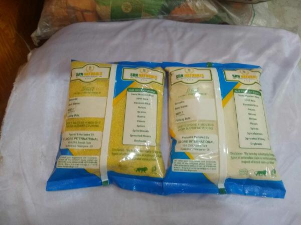 SRN Naturals Premium Wheat Ravva(1Kg) + Upma / Bombay Ravva / Suji(1Kg ...