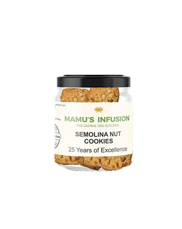 Mamus Infusion Semolina Nut Cookies Butter Vegeterian 250 g - JioMart