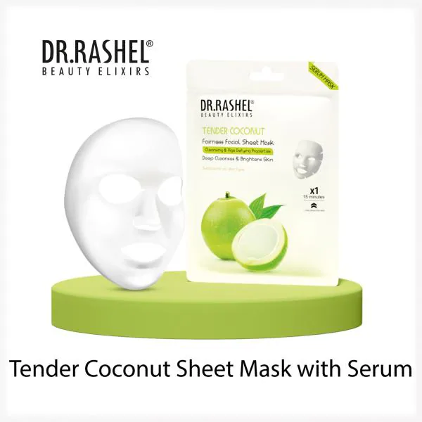 DR.RASHEL TENDER COCONUT SHEET MASK WITH SERUM (PACK OF 3) - JioMart