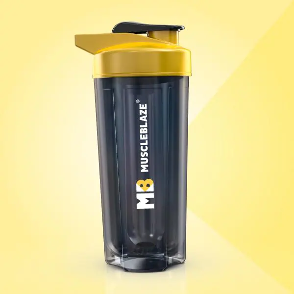 MuscleBlaze ZIDD Pro 1.0 Shaker Bottle, 100% Leakproof, BPA-Free Sipper ...
