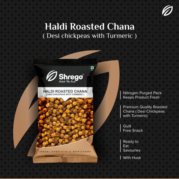 Shrego Haldi Roasted Chana, Bhuna Chana (Desi Chickpeas With Turmeric ...