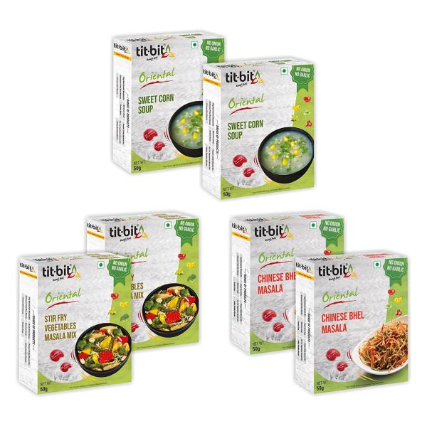Tit-Bit Combo Of Sweet Corn Soup, Stir Fry Vegetables Masala, Chinese ...