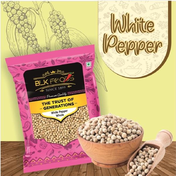 BLK Foods Daily White Pepper Whole (safed Mirch Sabut) 2000g (5 X 400g ...