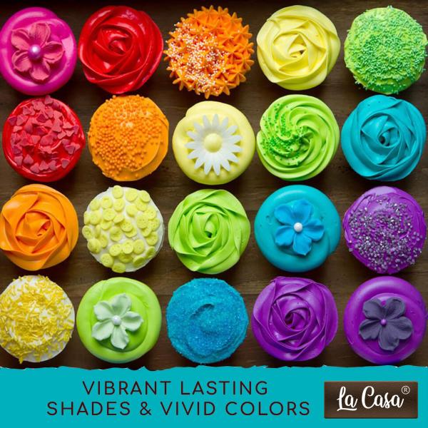 La Casa Edible Neon Gel Color - Pink 40 Ml - JioMart