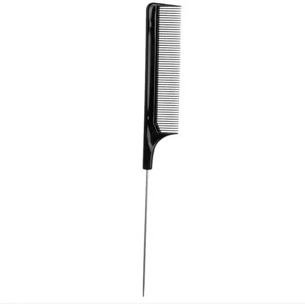 Xester Black Heat Resistant Teasing Rat Tail Comb With Pin Tail - JioMart