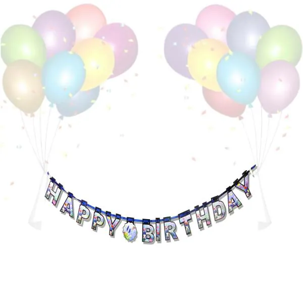 Themehouseparty Multicolor Paper Birthday Banner - JioMart