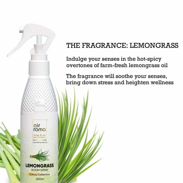 AIR-ROMA Lemon Grass Air Freshener Spray 200ml - JioMart