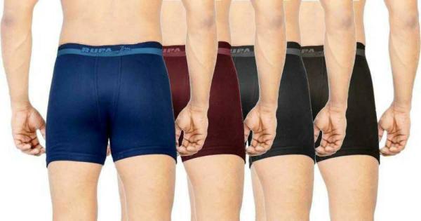 RUPA Multicolor Solid Cotton Blend Brief (Pack of 4) - JioMart