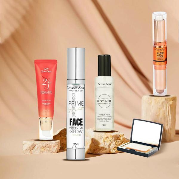 Seven Seas Face Makeup Kit Natural Shades - Natural - JioMart