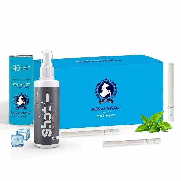 ROYAL SWAG Ayurvedic & Herbal Cigarette, Mint Flavour Smoke for ...