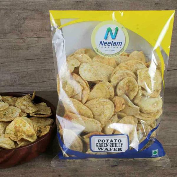 Neelam Foodland Green Chilli Patta Wafer, 200G - JioMart