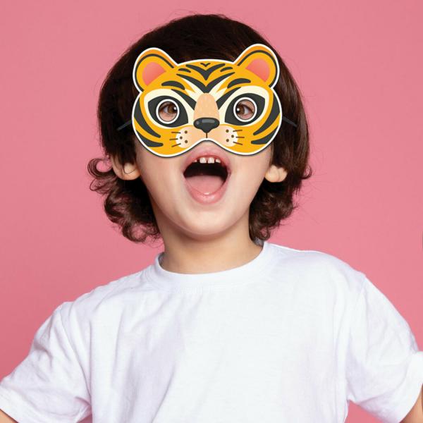 Festiko 48 Pcs Tiger Theme Eye Masks, Tiger Eye Masks For Kids - JioMart