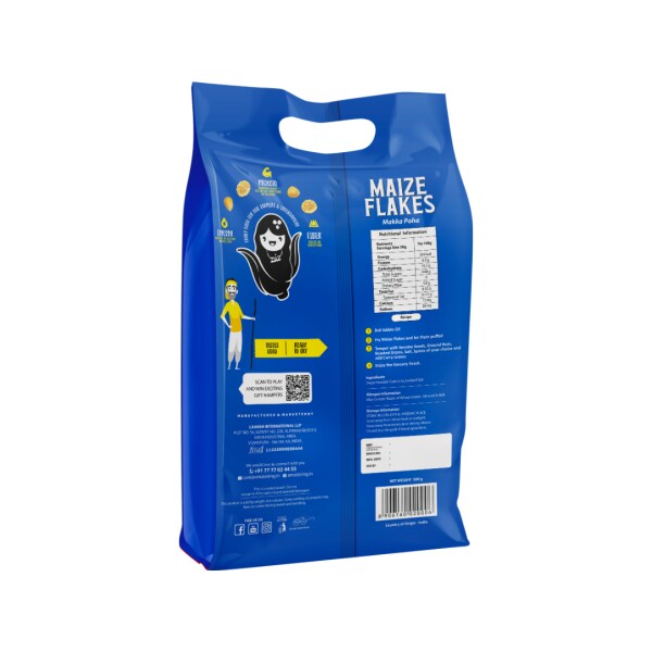 AMAIZEING MAIZE FLAKES a. k. a MAKKA POHA| CLASSIC| PACK OF 2 X 500 GMS ...