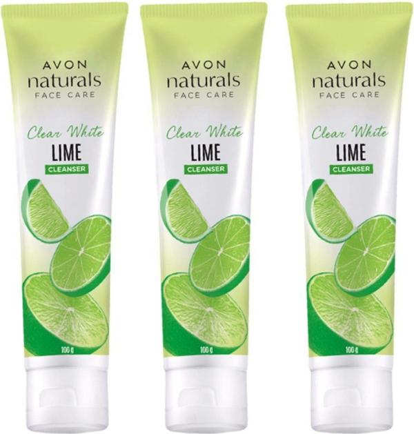 Avon Clear White Lime Cleanser 100 gm - Pack Of 3 - JioMart