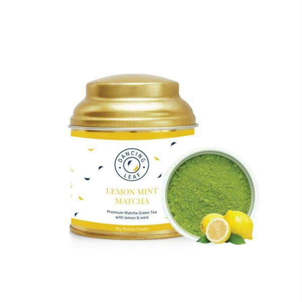 Dancing Leaf Lemon Mint Matcha Tea Powder Tin, 30g - JioMart
