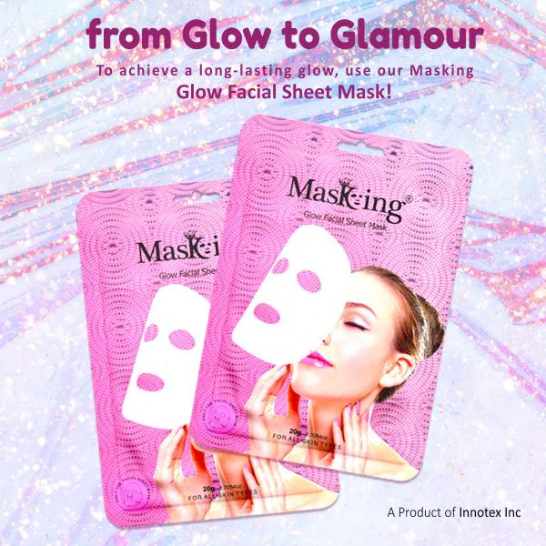 MasKing Glowing Facial Sheet Mask Pack With natural Extract For All ...
