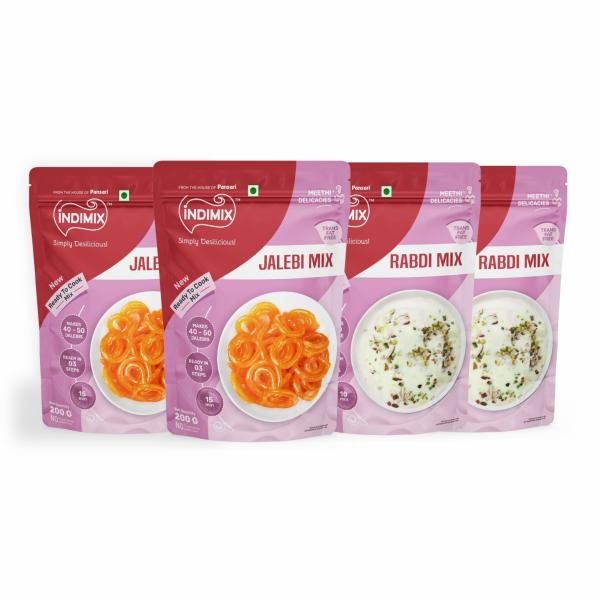 INDIMIX Instant Jalebi & Rabdi Mix Pure Veg- 800g - JioMart