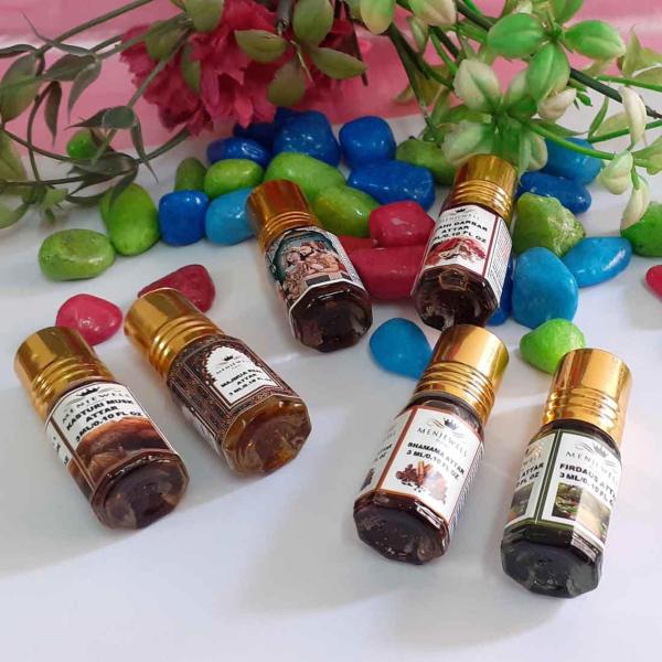 Menjewell Set Of 6 Spicy Attar Gift Pack (6 x 3 ml) Long Lastings Attar ...