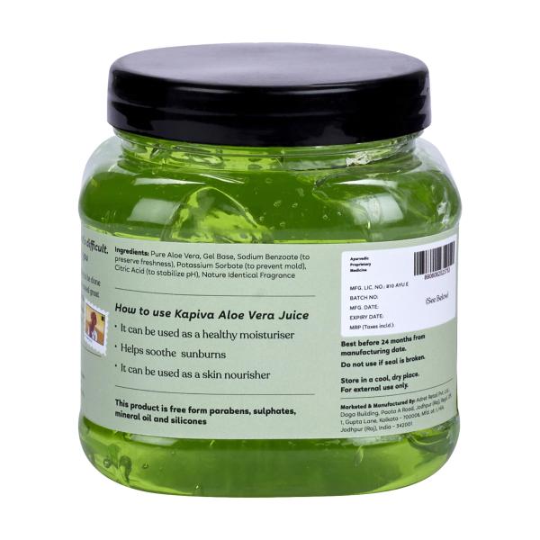 Kapiva Pure Aloe Vera Skin Gel - Hydrating Gel for Face - 500g - JioMart