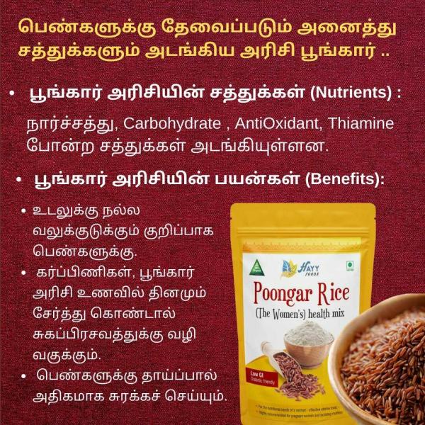HayyFoods Poongar Rice health mix - Superfood for Pregnant women and ...