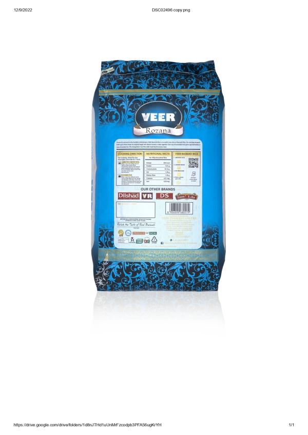 VEER ROZANA LONG GRAIN RICE 30 KG - JioMart
