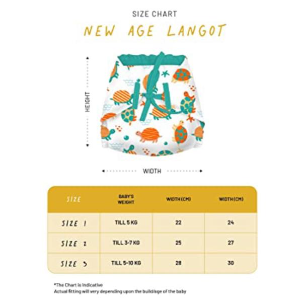 Snugkins Multicolor Cotton Langot Or Nappies For New Born Baby (Size 3 ...