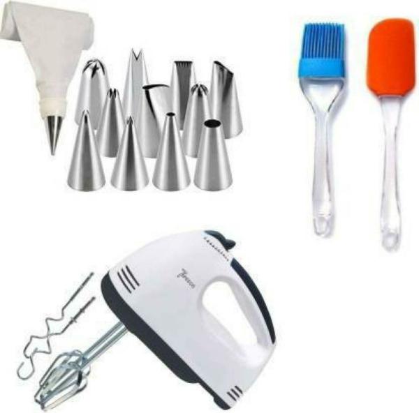 NIJAMRUT SHREE SADGURU CREATION Plastic and Steel Baking Tools, Blender, Spatula and Brush - JioMart