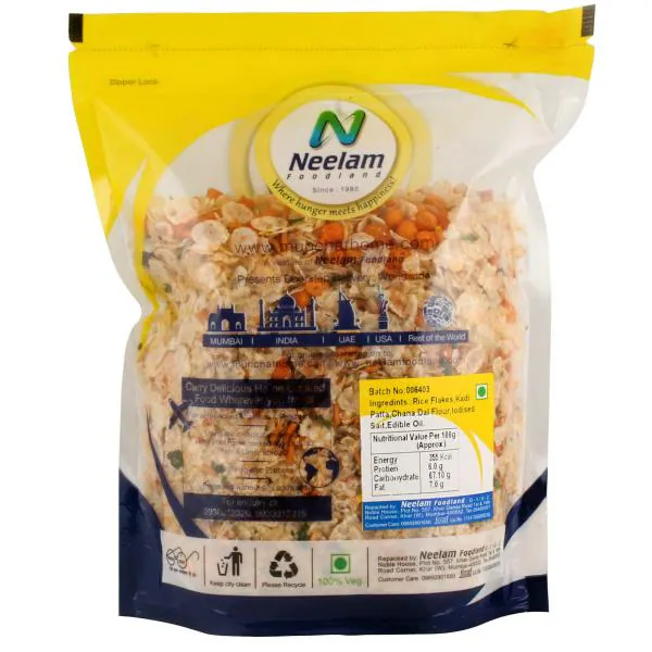 Neelam Foodland Low Fat Rice Flakes Chivda, 200G - JioMart