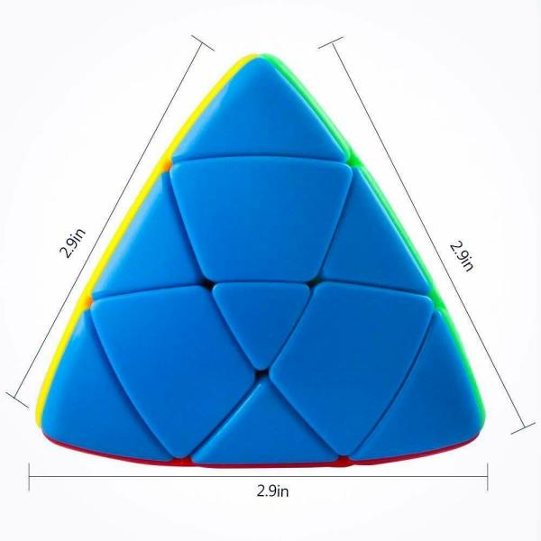 Grest High Speed Smooth 3x3x3 Stickerless Triangle Pyramix Pyramid ...