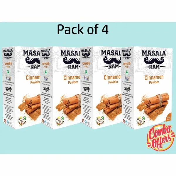 MASALA RAM-Cinnamon Powder, Combo (4x50gm), Dalchini Powder, Taste ...