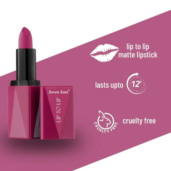 Seven Seas Matte Lipstick Full Coverage - Claret - JioMart