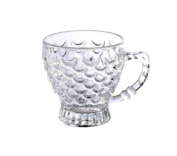 Cracker Transparent Glass Fish Tea Cup Mug With Handle For Hot And Cold ...